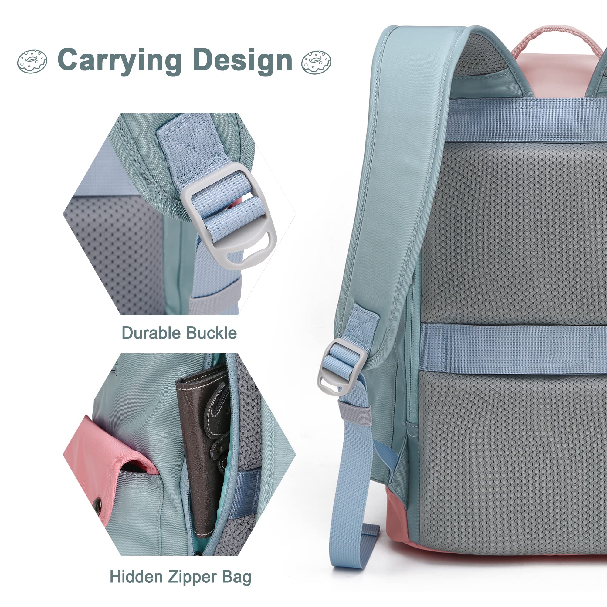 WindTook Laptop Backpack for Women Computer Bag 15 Inch Girls School College Bookbag Travel Backpack Purse Daypack Work Bagpack with USB Port
