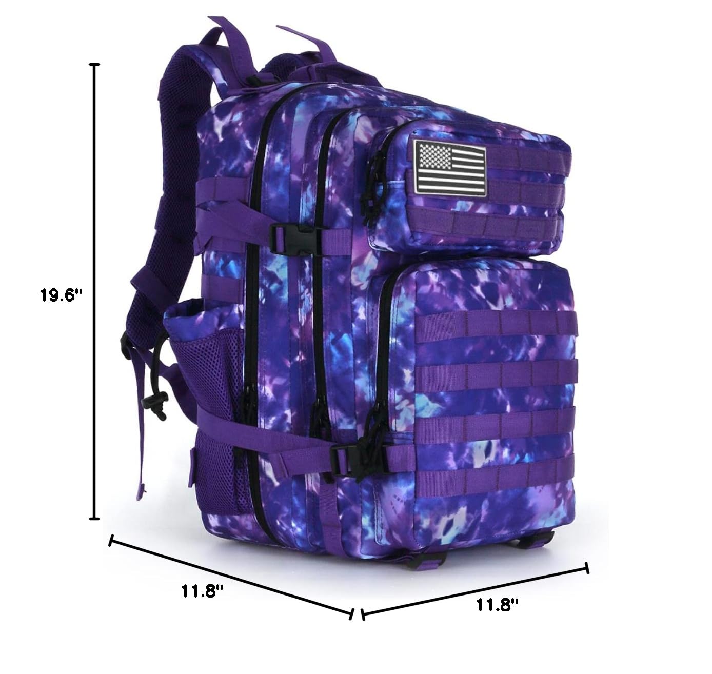KXBUNQD Casual Daypack Lightweight School Bag for Men Women Travel Rucksack Large Outdoor Waterproof BackPack with Molle System