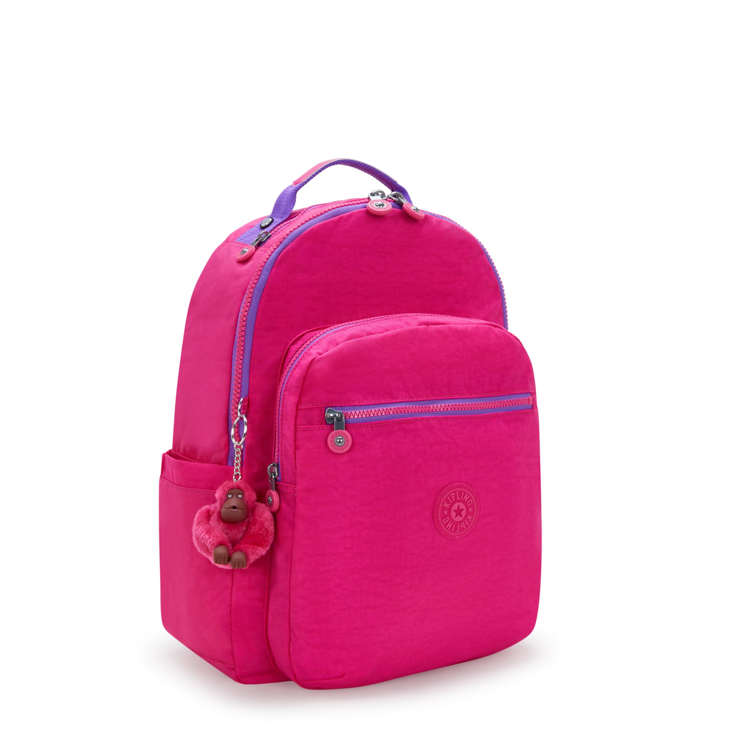 Kipling Women's Seoul 15” Laptop Backpack, Durable, Roomy with Padded Shoulder Straps, School Bag, Ultimate Dots, 13.75''L x 17.25''H x 8''D
