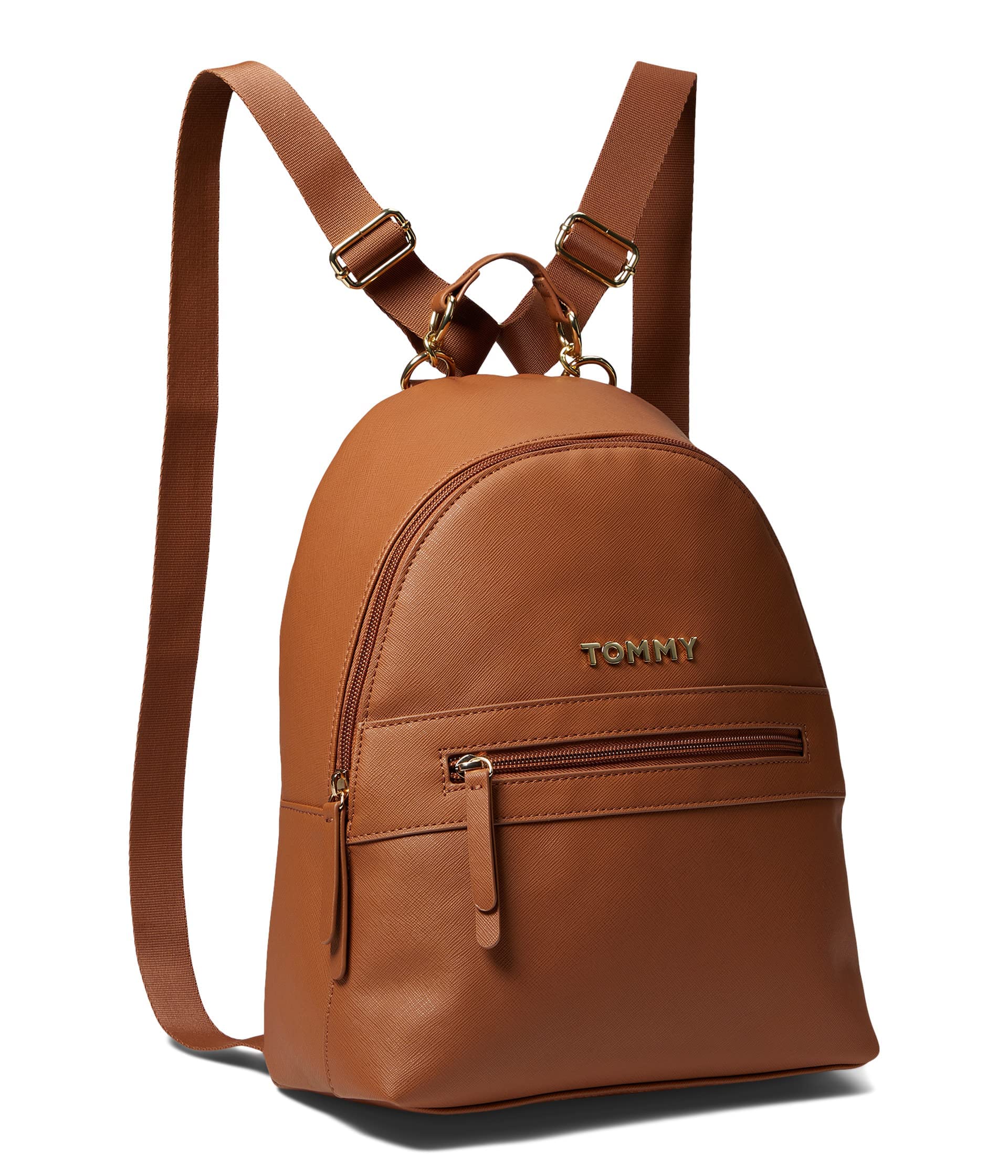 Tommy Hilfiger Kendall II Medium Dome Backpack Saffiano PVC Black One Size