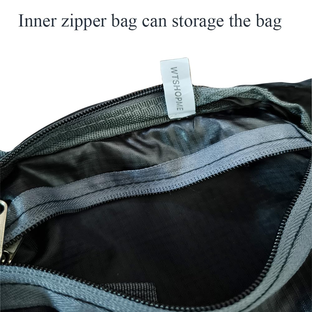 WTSHOPME Sling Bag Crossbody Shoulder Backpack Chest Daypack Small Foldable Rope Triangle Rucksack for Hiking Travel Cycling