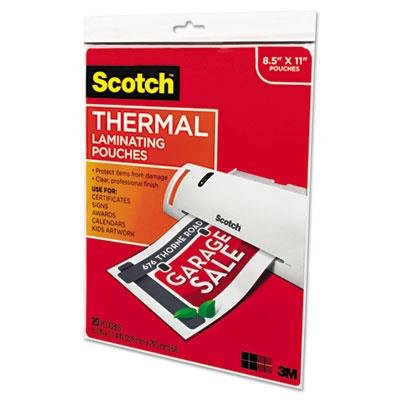 Scotch Thermal Laminating Pouches Premium Quality, 5 Mil Thick for Extra Protection, 20 Pack Photo Size Laminating Sheets, Our Most Durable Lamination Pouch, 3.7 x 5.2 inches, Clear (TP5902-20)