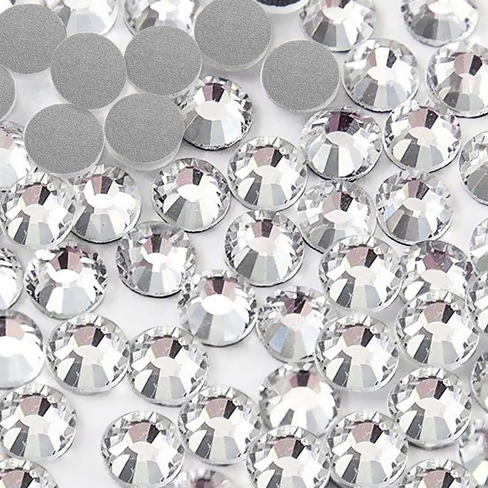 1440PCS Crystal Rhinestones SS20 4.8mm Flatback Glass Rhinestones Gemstones Diamantes for Clothes Shoes Nails Art Crafts Decoration