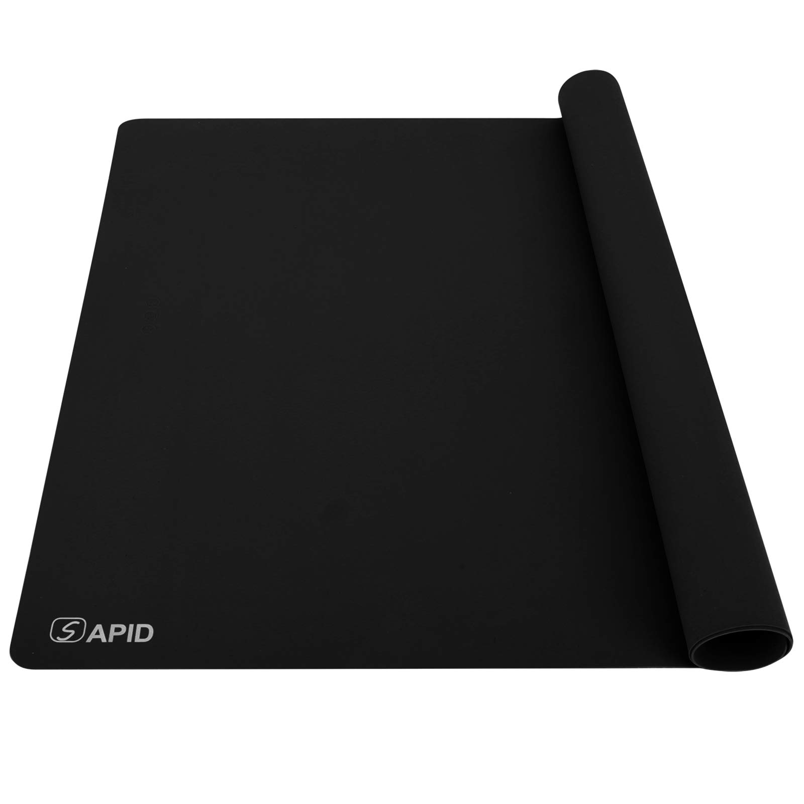 Sapid Extra Large Silicone Sheet for Crafts , Thick Silicone Jewelry Casting Mats, Nonstick Nonslip Silicon Mat for Epoxy Resin, Art Painting, Heat- Resistance Counter Mat (20"×27.9", Black)