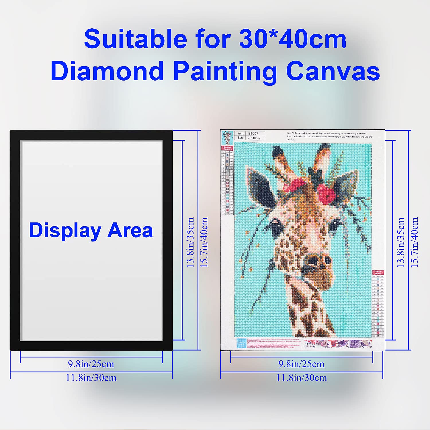 CEUHROG 6 Pack Diamond Painting Frames, Diamond Painting Art Canvas Frames 12" x 15.7", Self Adhesive Diamond Magnetic Art Frame, Frames for Wall Window Door Black, Inside Size 10" x 14"