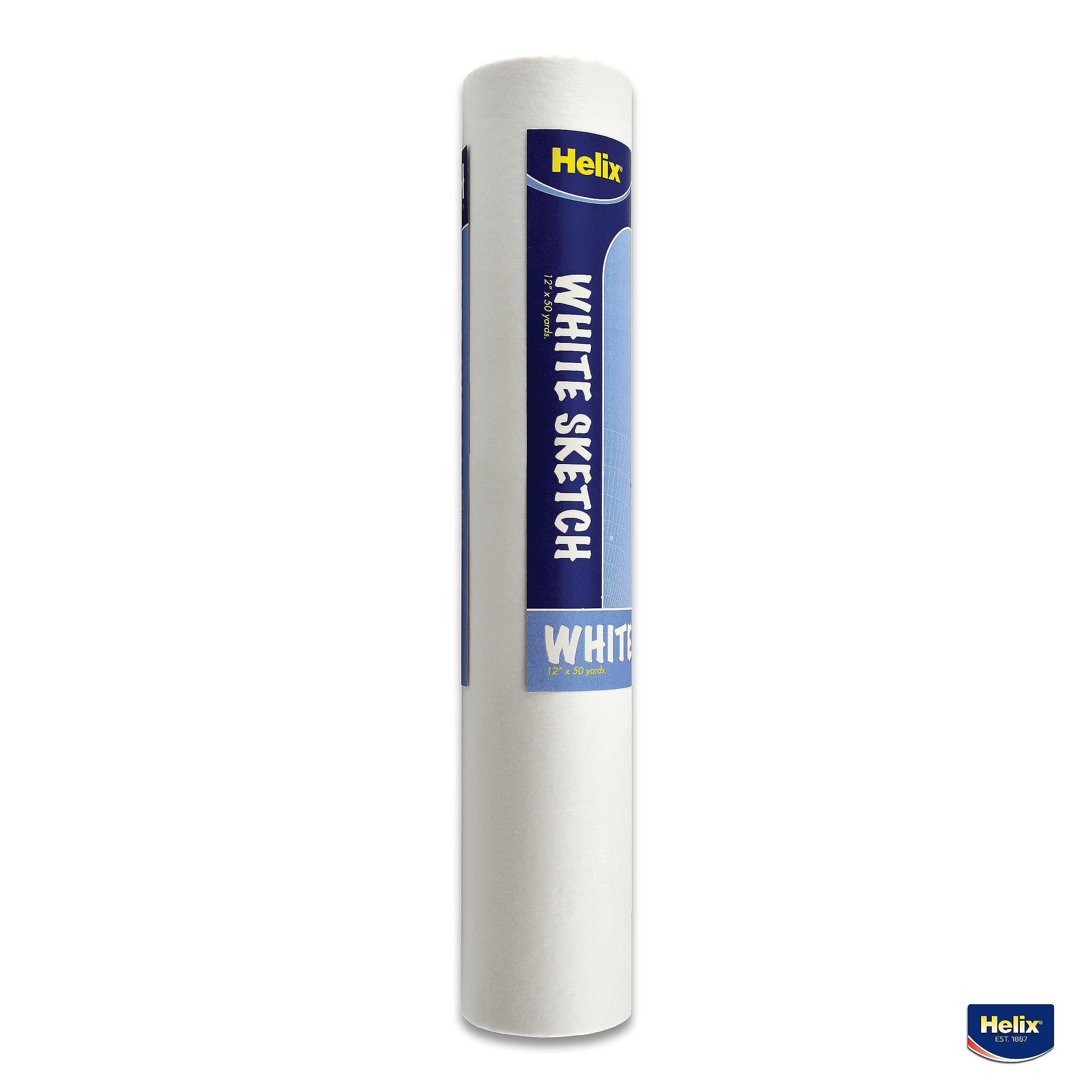 Helix Tracing & Sketching Paper Roll, White, High Transparency, 12 Inches x 50 Yards (37801)
