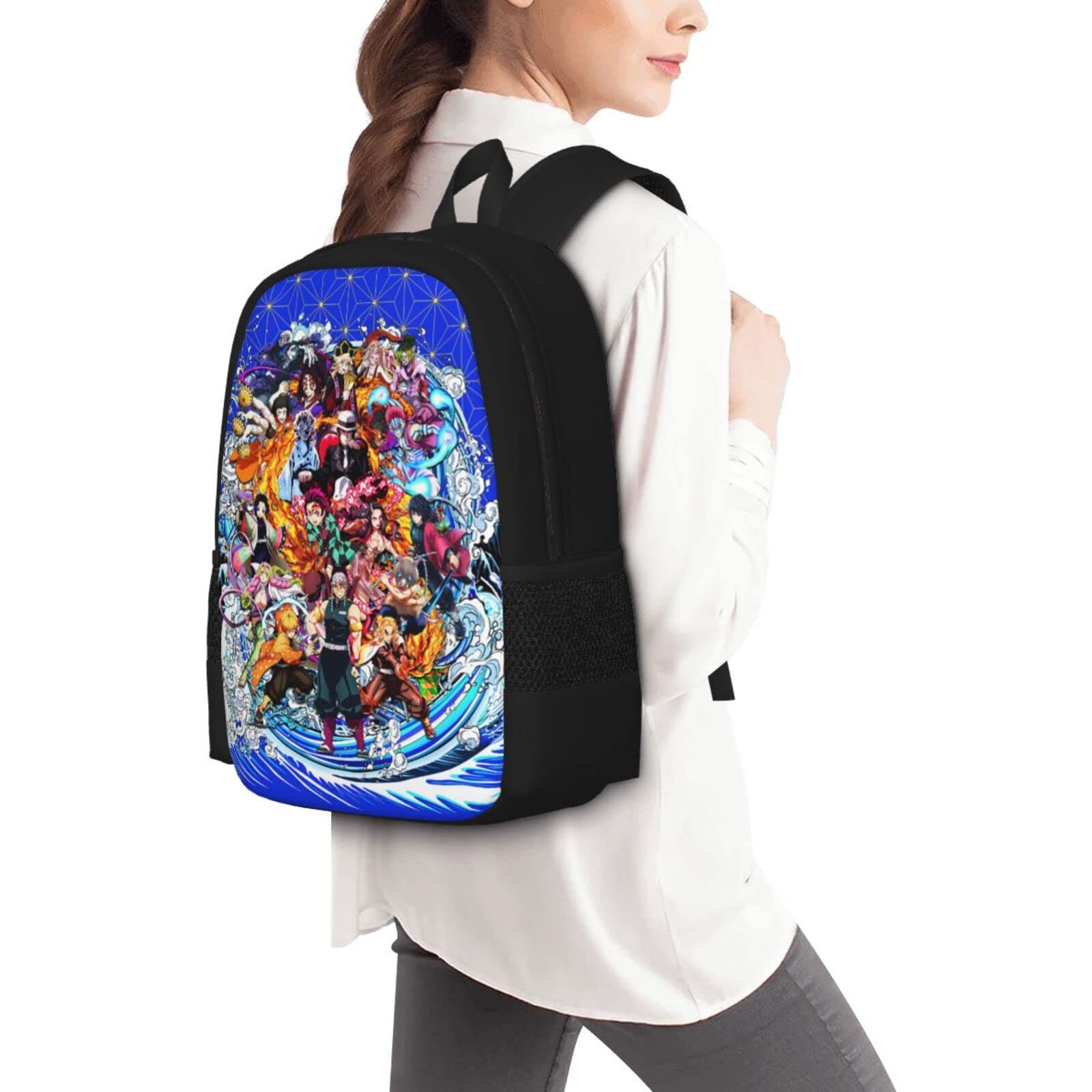 Guainuhai Anime Backpacks 3D Print Cartoon Backpack Fashion Anime Backpack Travel Bags 17inch C