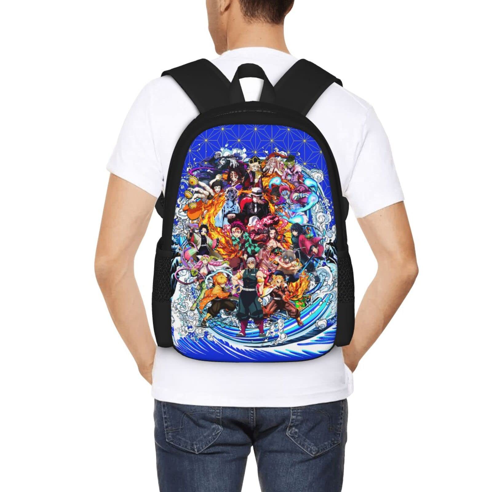 Guainuhai Anime Backpacks 3D Print Cartoon Backpack Fashion Anime Backpack Travel Bags 17inch C
