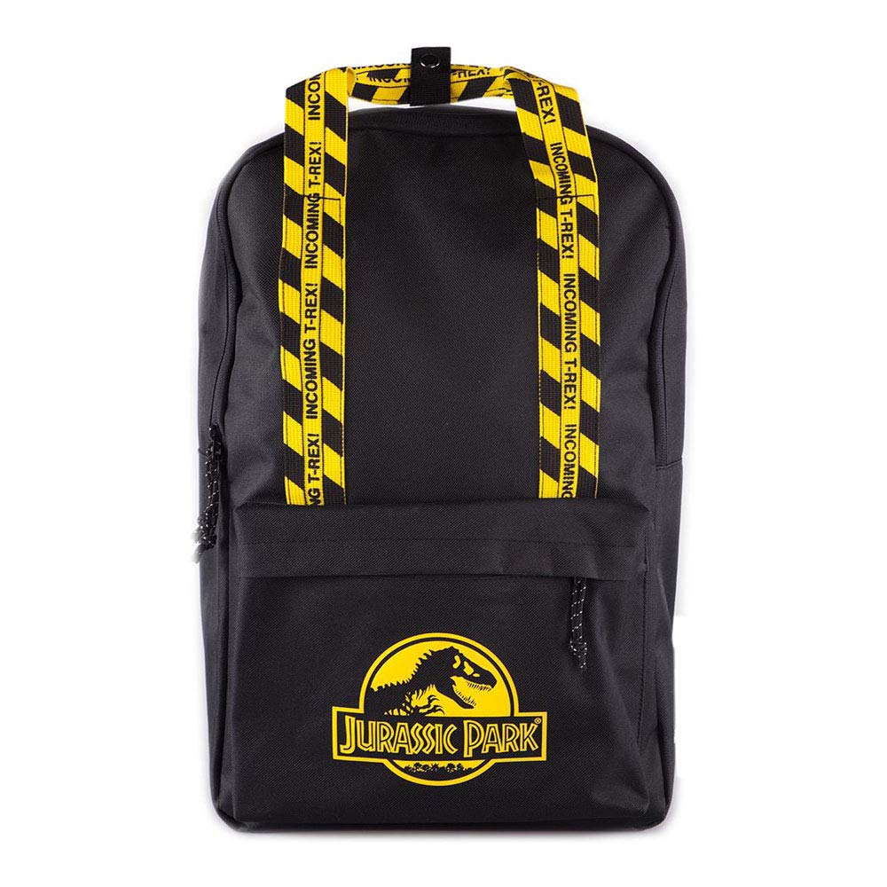 Universal Jurassic Park Logo Backpack, Unisex, Black/yellow Bp127275jpk
