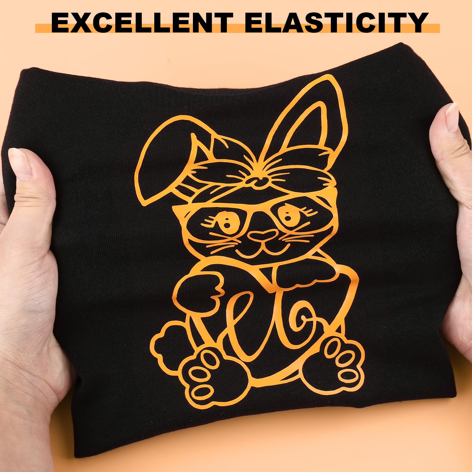 CAREGY Heat Transfer Vinyl White Iron on Vinyl-12"x 45Ft HTV Vinyl Roll Easy to Cut & Weed for Heat Vinyl Design