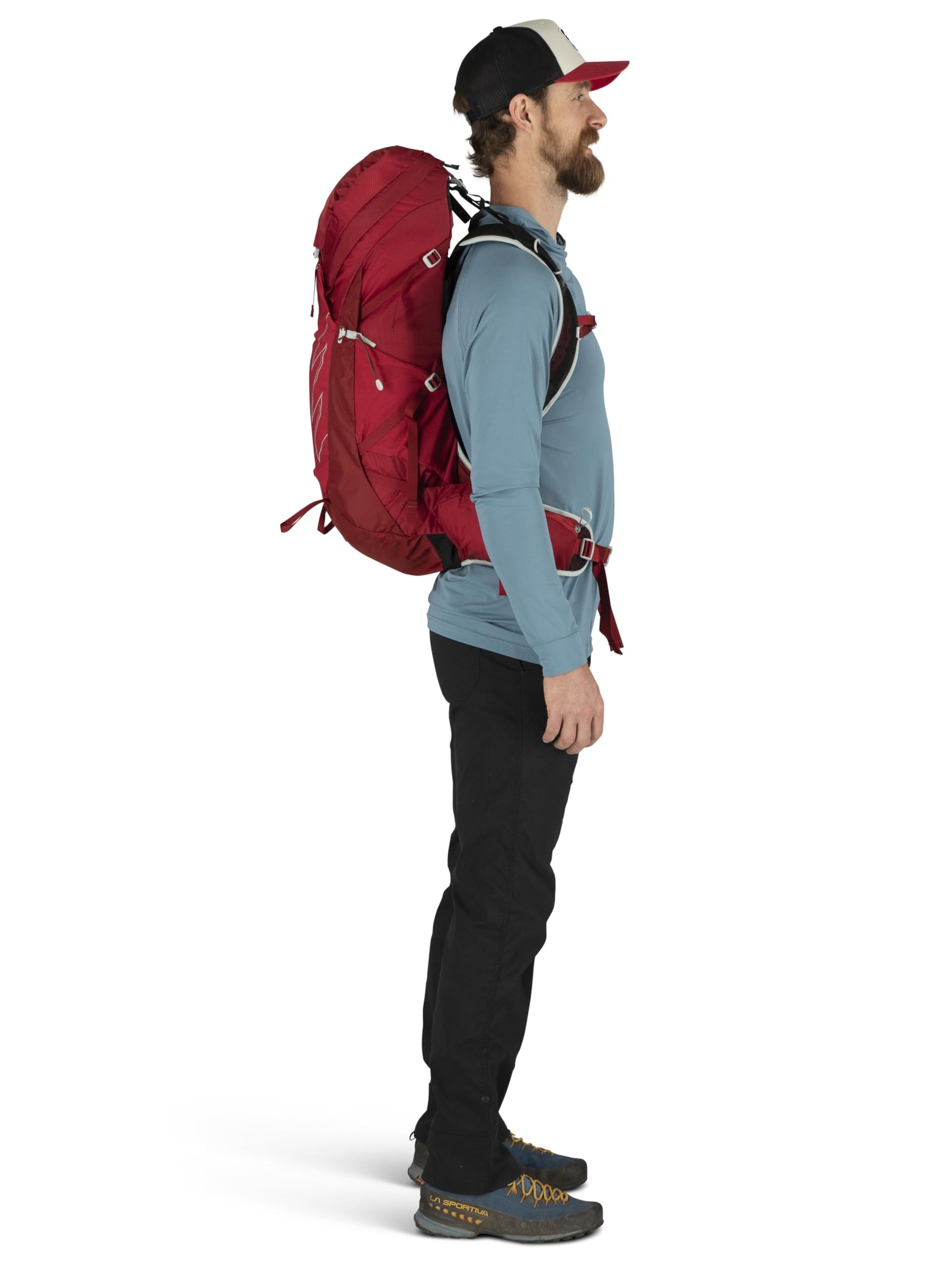 Osprey Talon 36 Men's Hiking Backpack, Stealth Black, Small/Medium