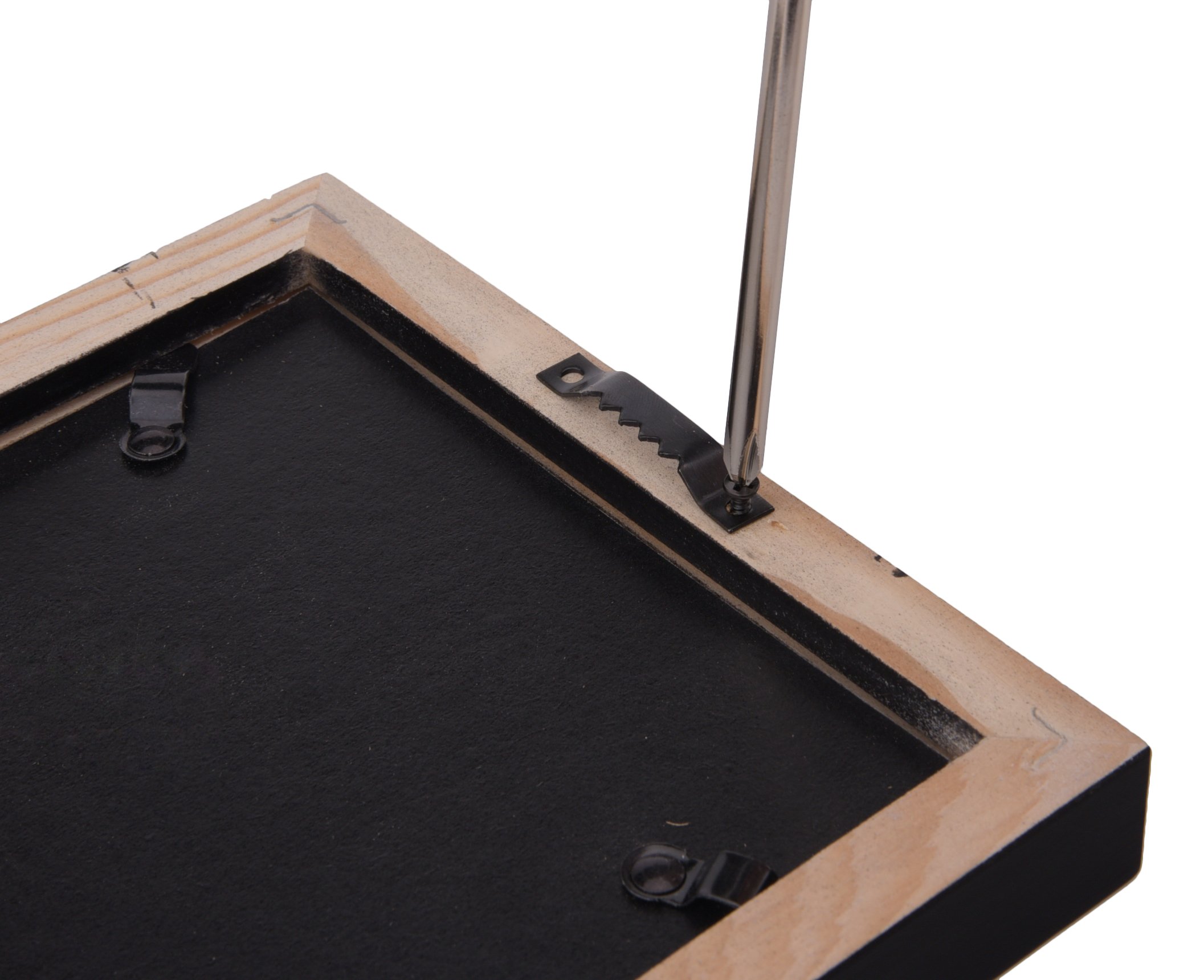 Sunmns 150 Pack Sawtooth Picture Photo Frame Hangers with Screws, Black