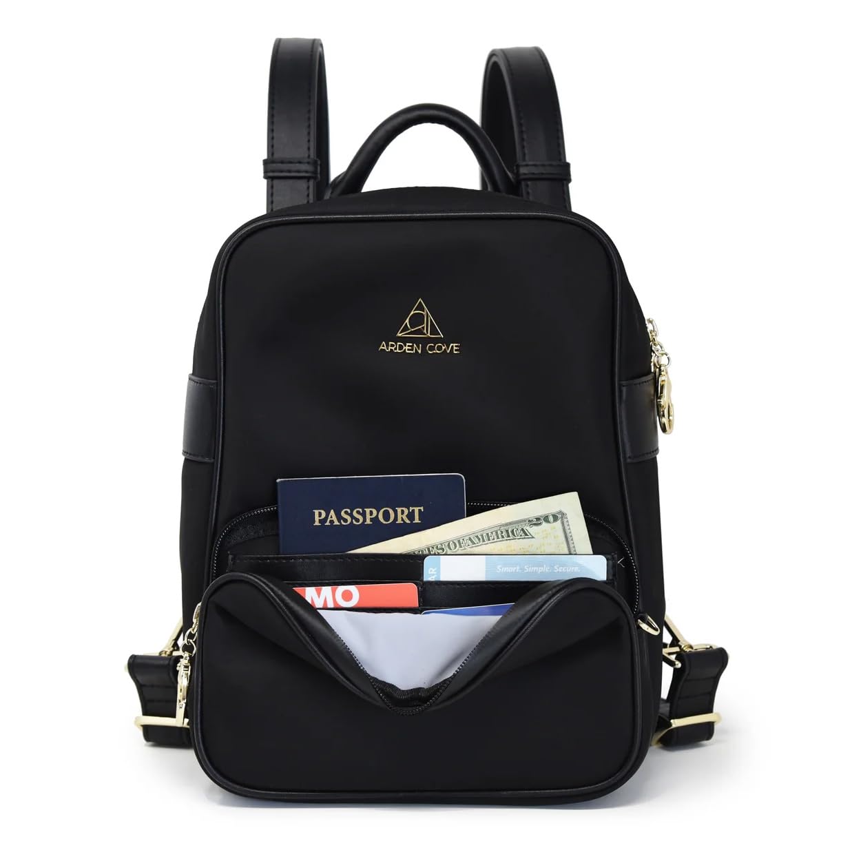 Arden Cove Carmel Anti-Theft Waterproof Backpack (Black)