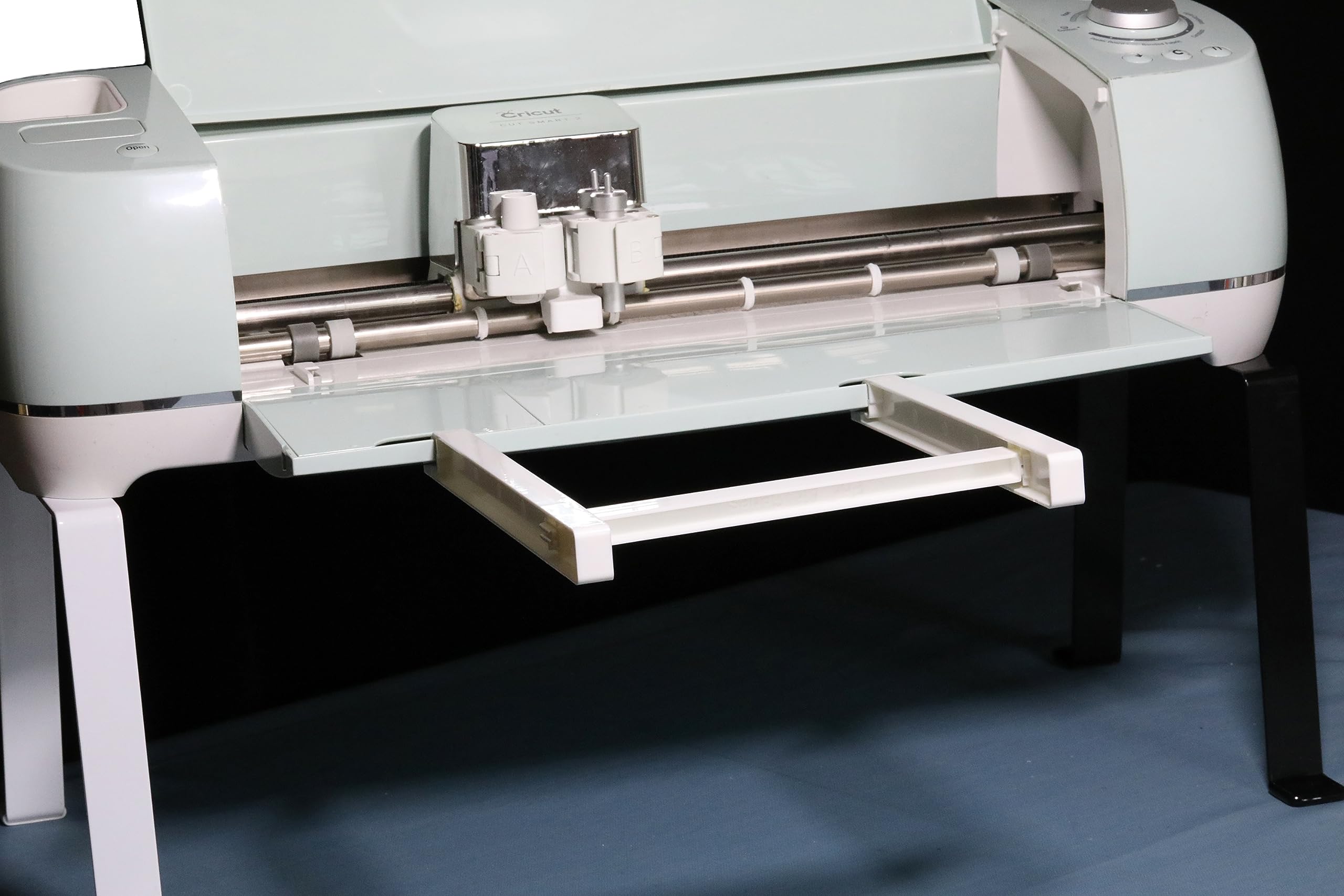 Extension Tray Compatible with Cricut Explore Air3 2 1,Extender Tray Compatible with Cricut Mat,Cutting Mat Extender Support for Explore Air Series (Not Compatible with Maker3 and Maker) (White)
