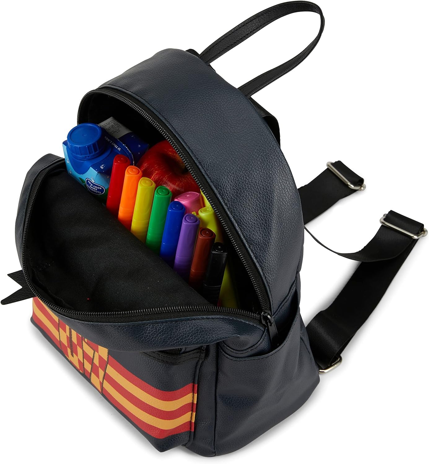 Harry Potter Hogwarts Allover Backpack - Girls, Boys, Teens, Adults Hogwarts School of Witchcraft Faux Leather 10 Inch Allover Mini Backpack