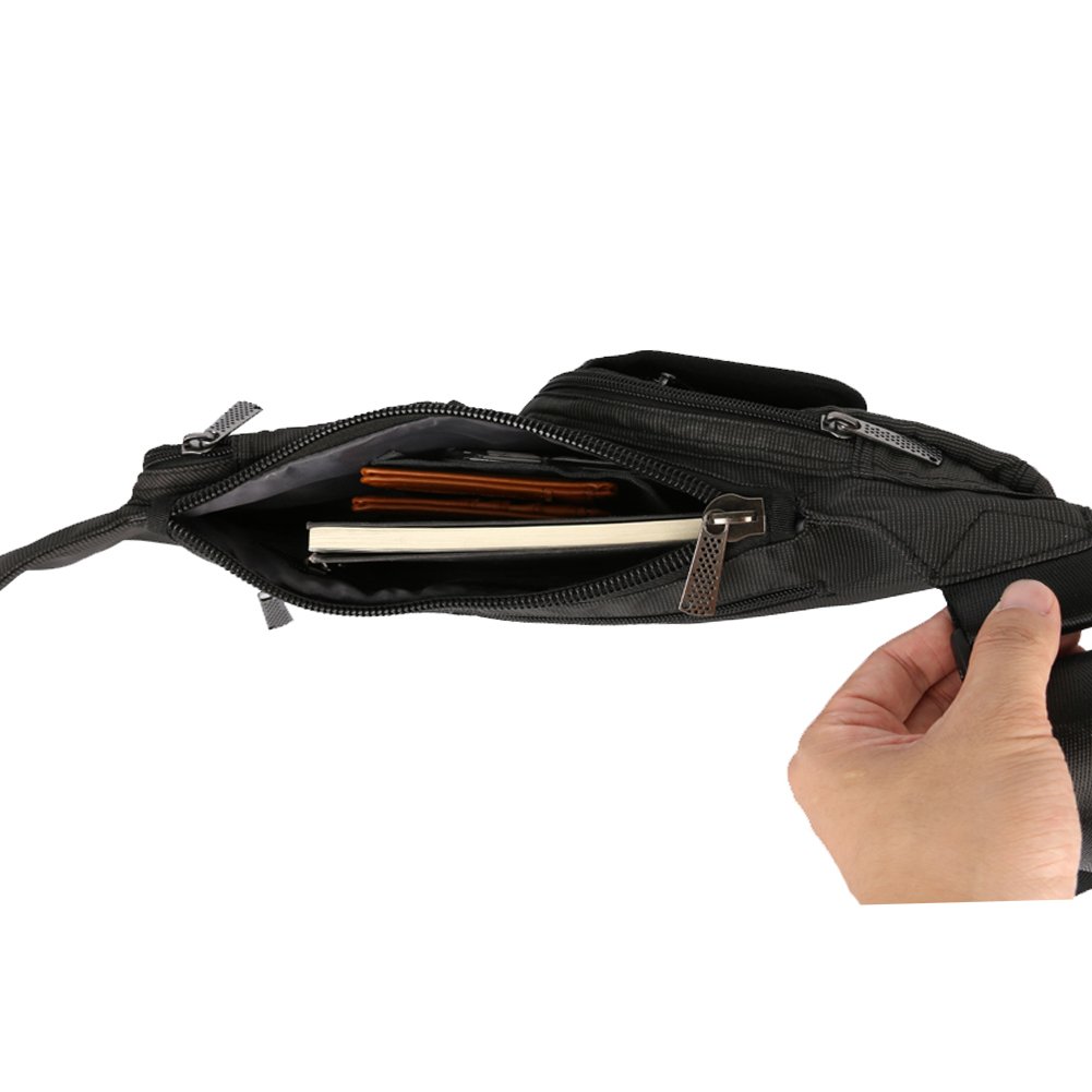 Sling Bag, Vanlison Small Sling Backpack, Small Chest Bag - Small Crossbody Bag For Men Women, Lightweight Shoulder Bag Black