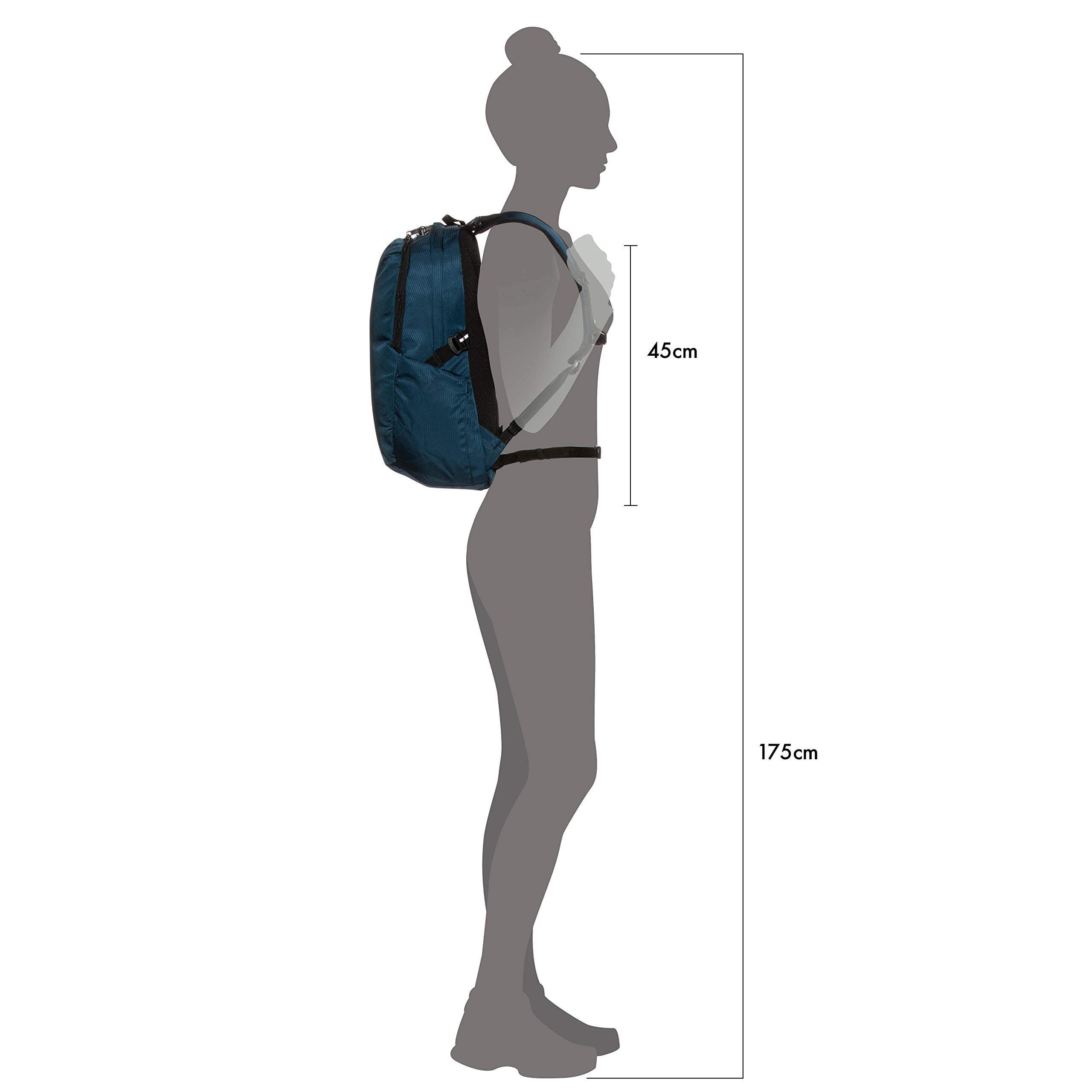 Pacsafe Vibe 25L ECONYL Travel Anti Theft Pack - Fits 13 inch Laptop, ECONYL Ocean