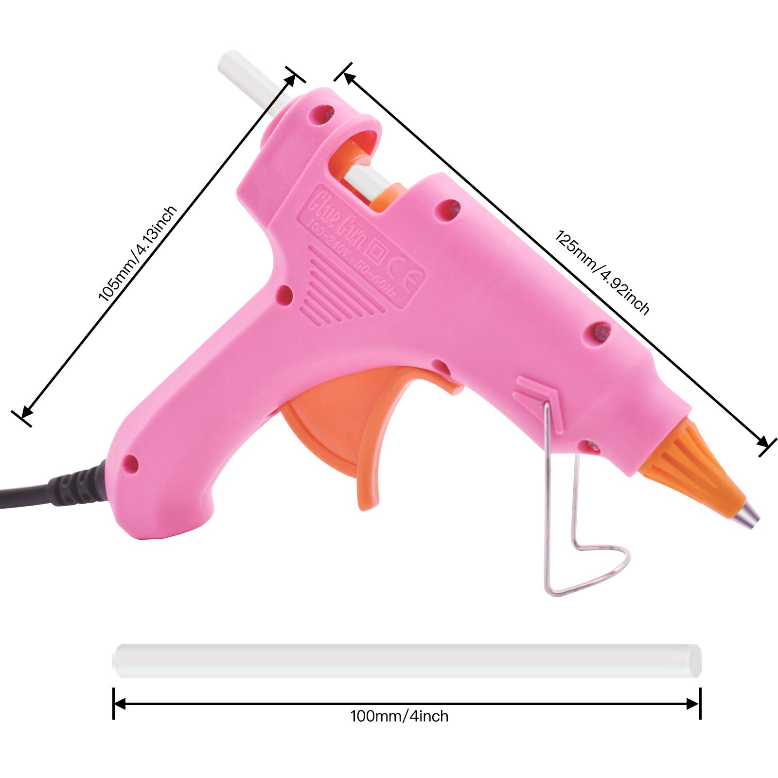 Hot Glue Gun with 40pcs Melt Glue Sticks, 30W Mini Hot Melt Glue Gun Kit, Melting Glue Gun Set, Glue Gun Mini for Crafts and Arts, School, Home, Quick Repairs, Sealing