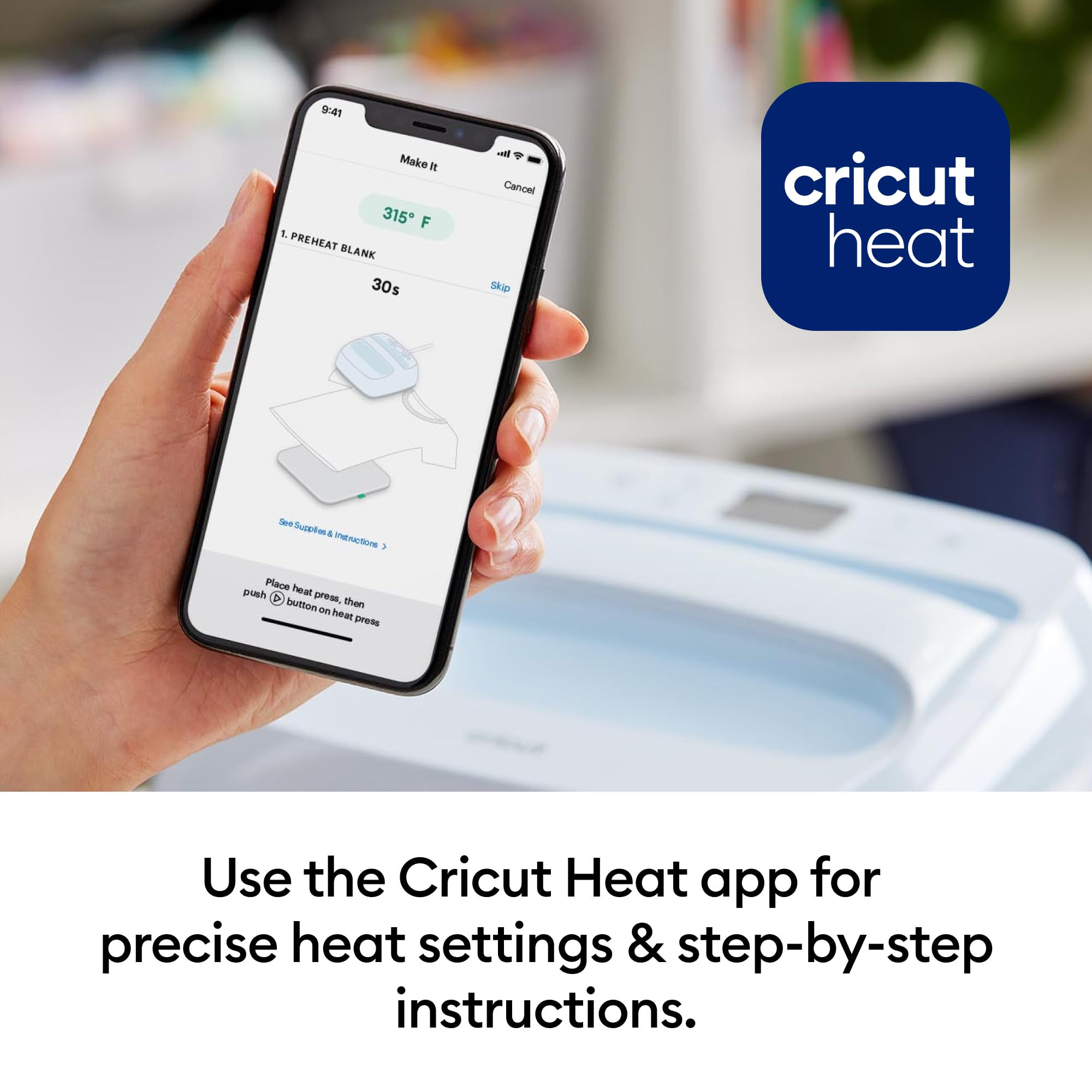 Cricut EasyPress 3 Smart Heat Press Machine with Built-In Bluetooth for T-shirts, Pillows, Tote Bags & More, Advanced Ceramic-Coated Heat Plate with Precise Temperature Control (12 in x 10 in)