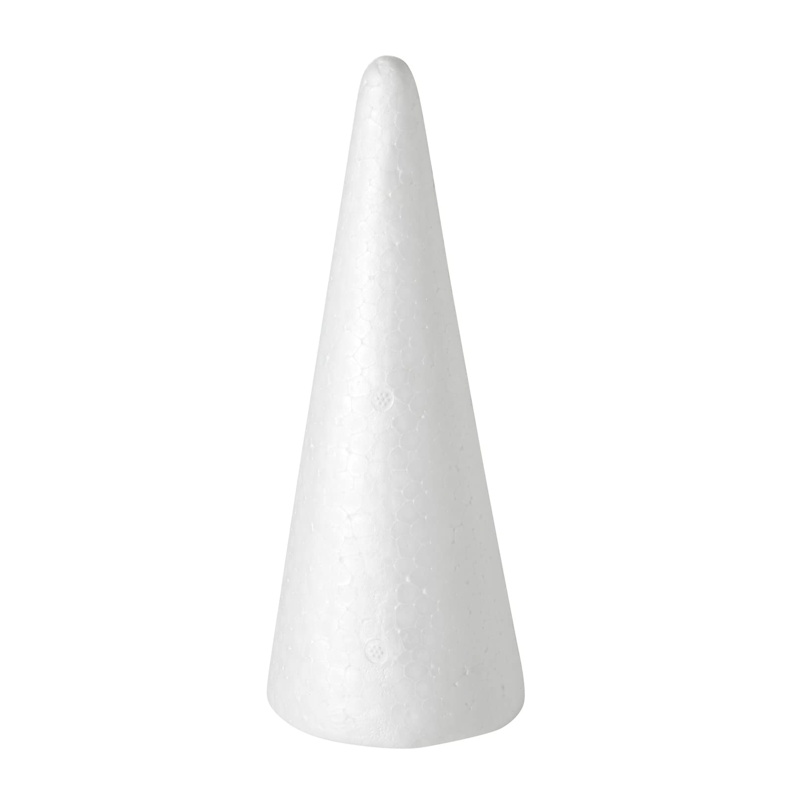 12 Pack Foam Tree Cones for DIY Crafts, Bulk for DIY Christmas Gnomes, Holiday Decor (2.87 x 7.25 In)