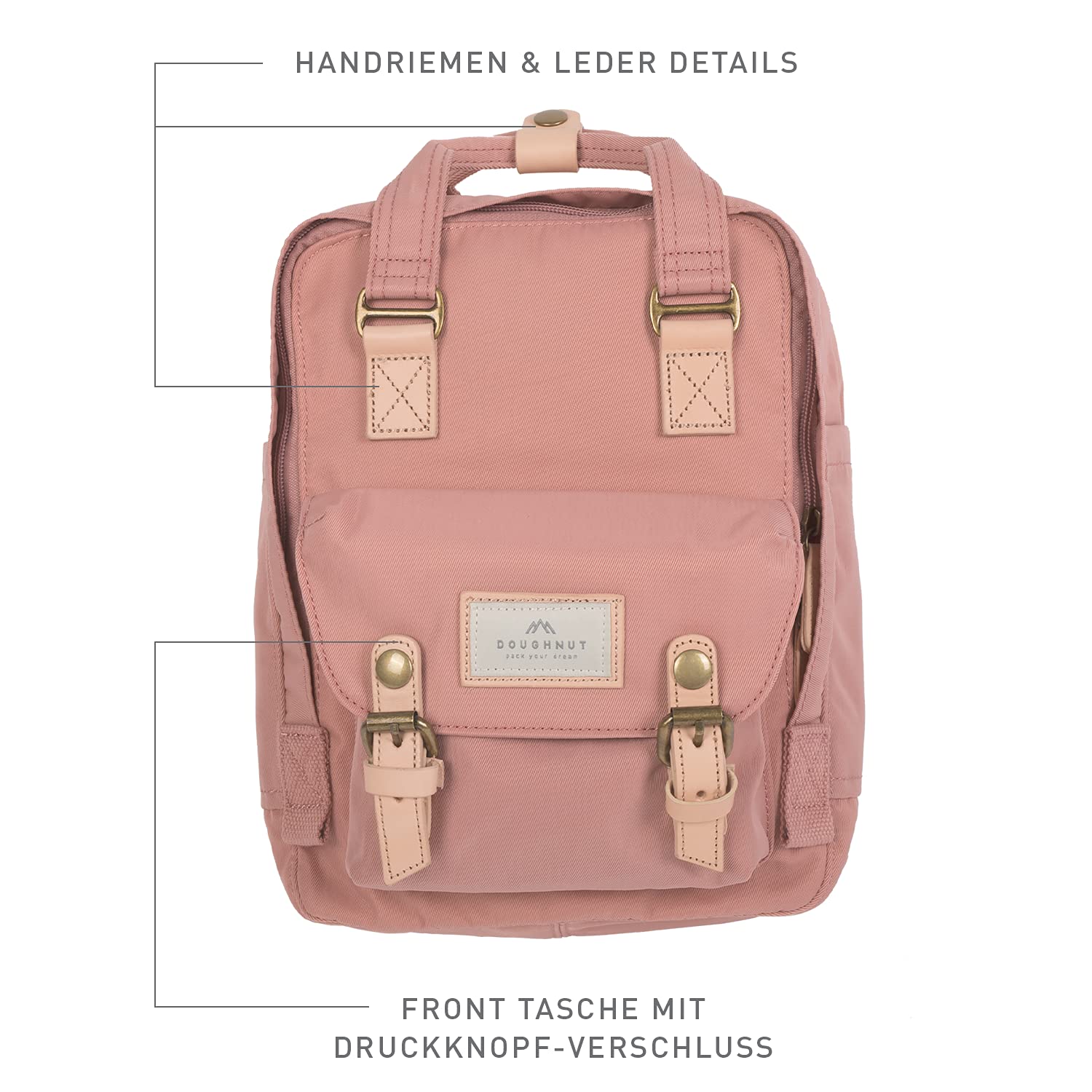 Doughnut Macaroon Mini 7L Travel School Ladies College Girls Lightweight Casual Daypacks Bag Small Backpack