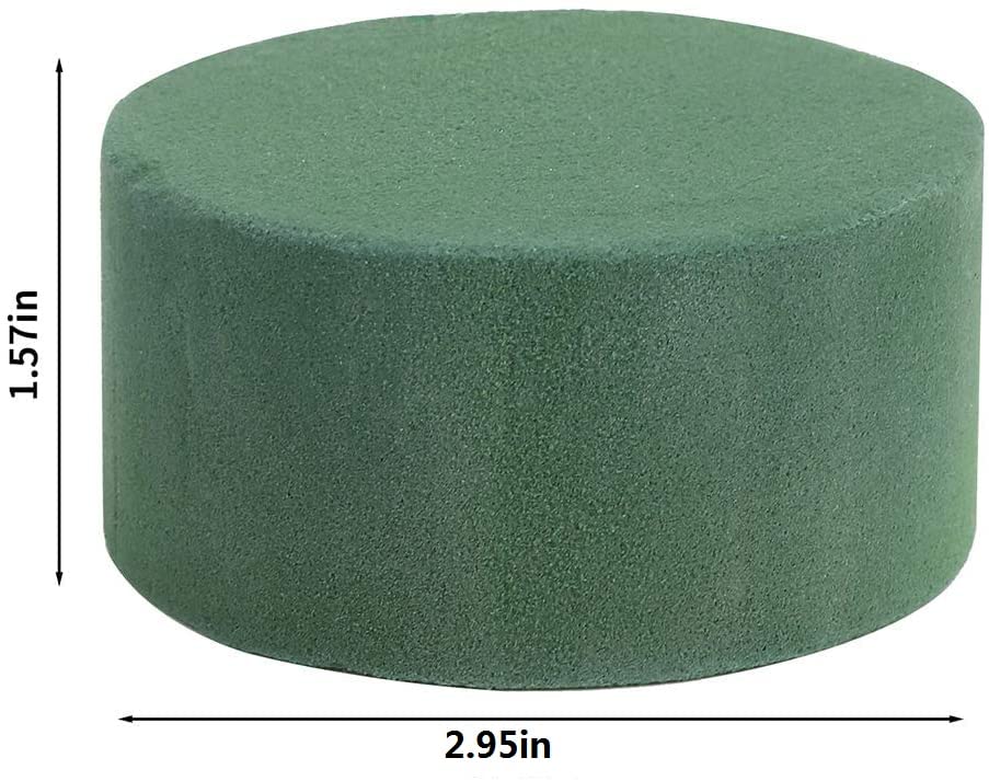 CCINEE Round Floral Foam,Wet Florist Foam Block Flower Arrangement Supplies for Craft Project,Pack of 20
