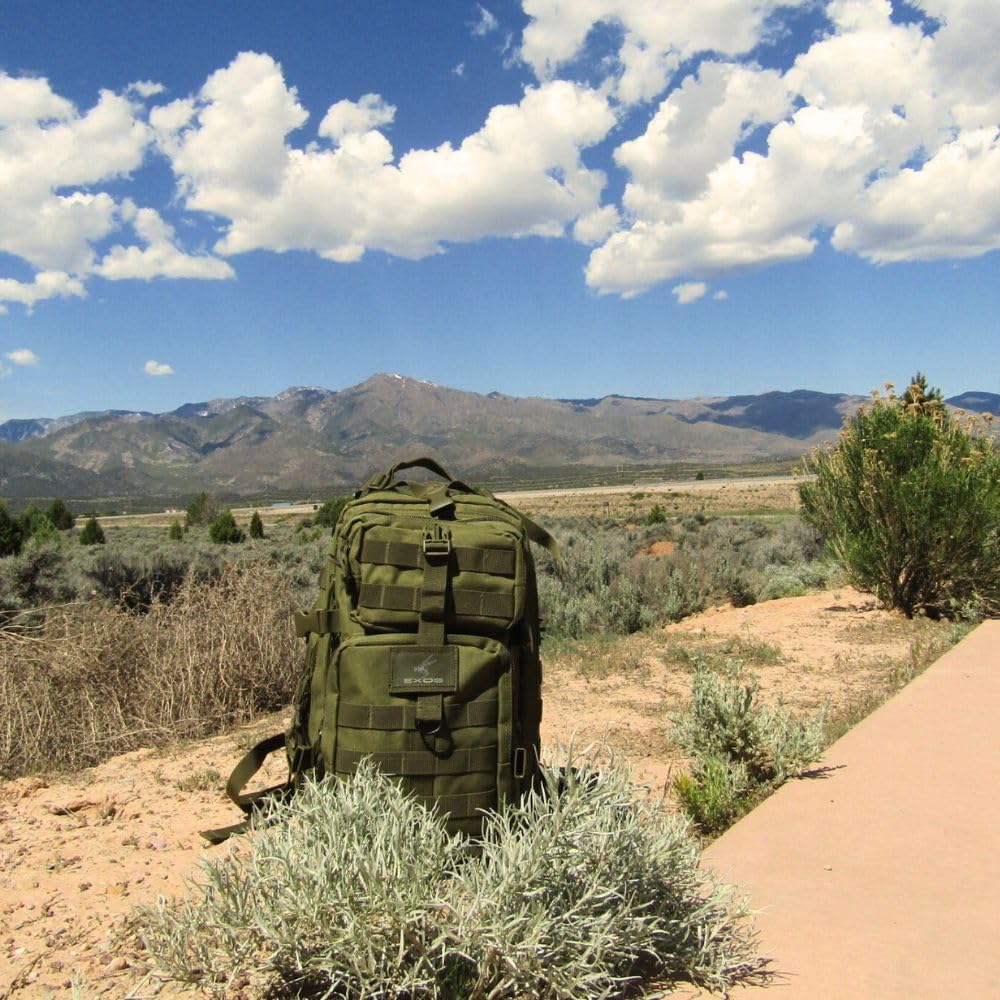 Exos Bravo Tactical Assault Backpack Rucksack (Olive Drab)