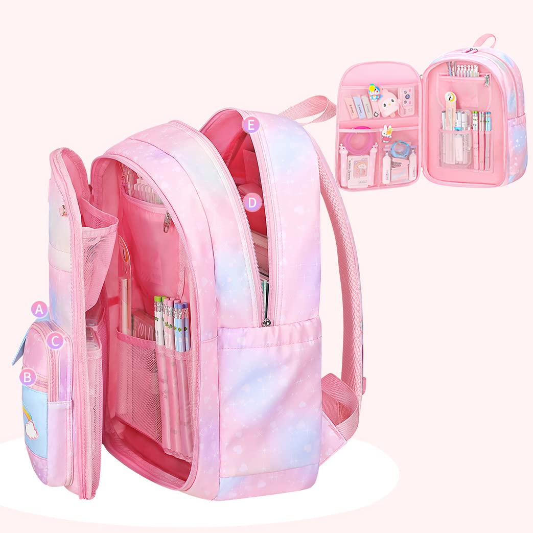 Aeafvot Cute Backpack Travel Backpacks Bookbag for Women & Men Boys Girls School College Students Backpack Durable Water Resistant Blue Large