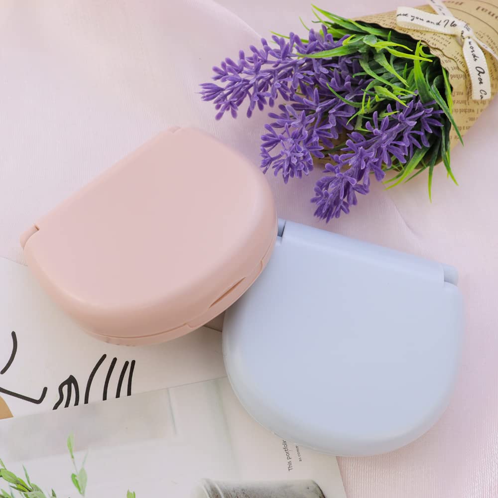 2 Pack Min Travel Sewing Kit DIY Sewing Supplies Portable Sewing Tool Kits Plastic Sewing Kit Box Beginner Friendly Emergency Sewing Repair Kit with Threads Scissors Hand Sewing Needles
