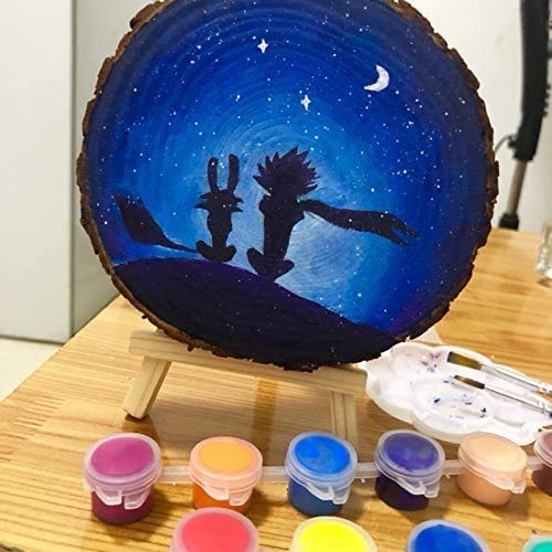 Unfinished Natural with Tree Bark Wood Slices 10 Pcs 4.2-4.7 inch Disc Coasters Wood Coaster Pieces Craft Wood kit Circles Crafts Christmas Ornaments DIY Crafts with Bark for Crafts Rustic Wedding