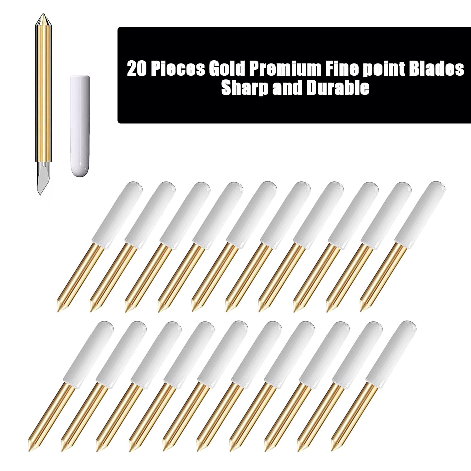 Explore Deep Cut Blade and Housing for Cricut Maker, Niantime Replacement Deep point Blade Compatible with Explore Air2/ Air3/ Maker/Maker 3 Cutting Machines (2 Deep Cut Blades and 1 Housing Included)