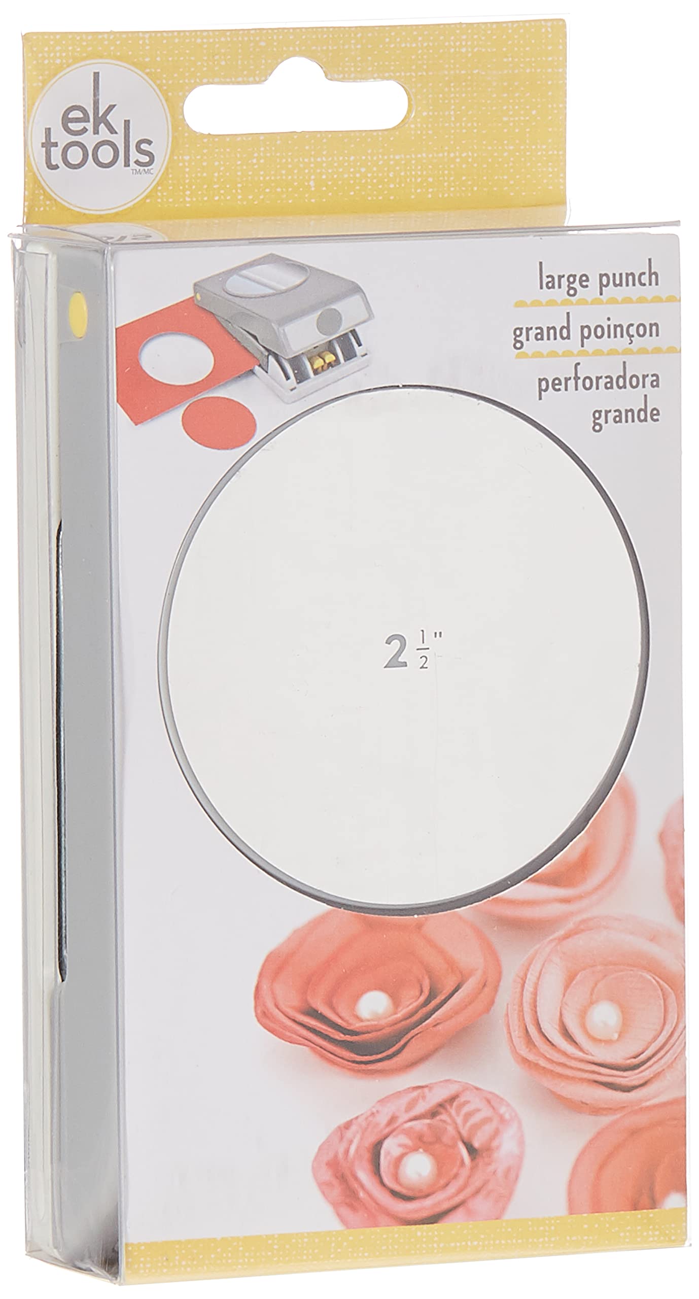 EK Tools Circle Paper Punch, 2.5-Inch, New Package , White