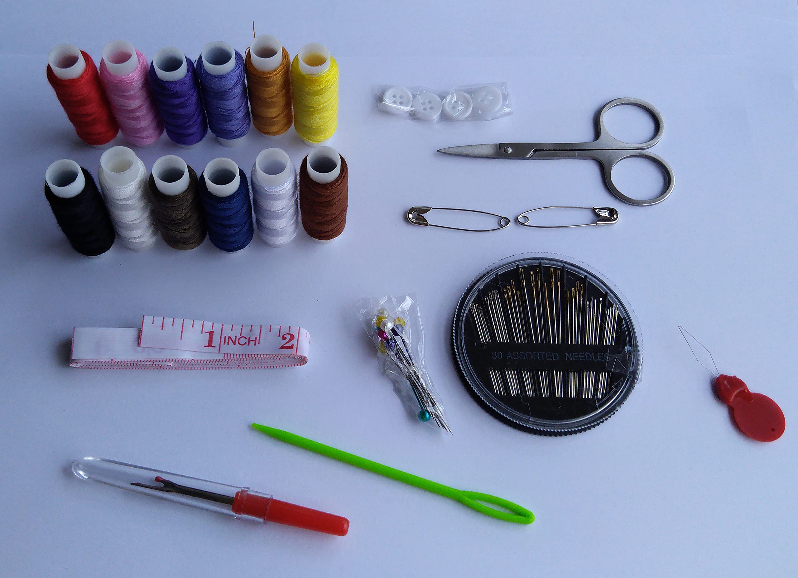 Sewing Kit DIY Sewing Supplies Organizer Filled Sewing Thread Sewing Needles Sewing Accessories Scissors Thimble Tape Measure Home Traveler