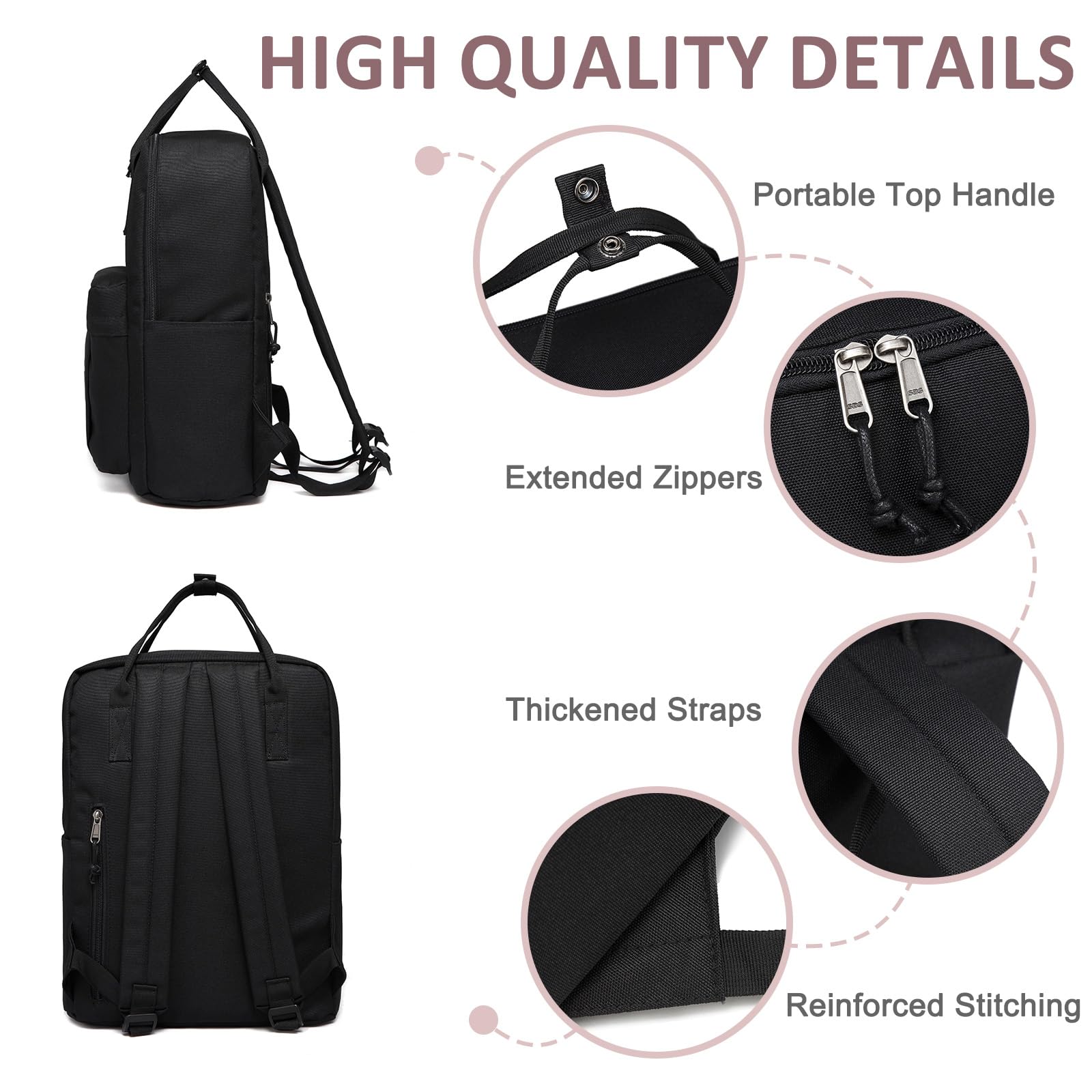 Mini Backpack for Women, Chasechic Lightweight Cute Small Hiking Casual Aesthetic Daypack for Teen Girls Wine Red