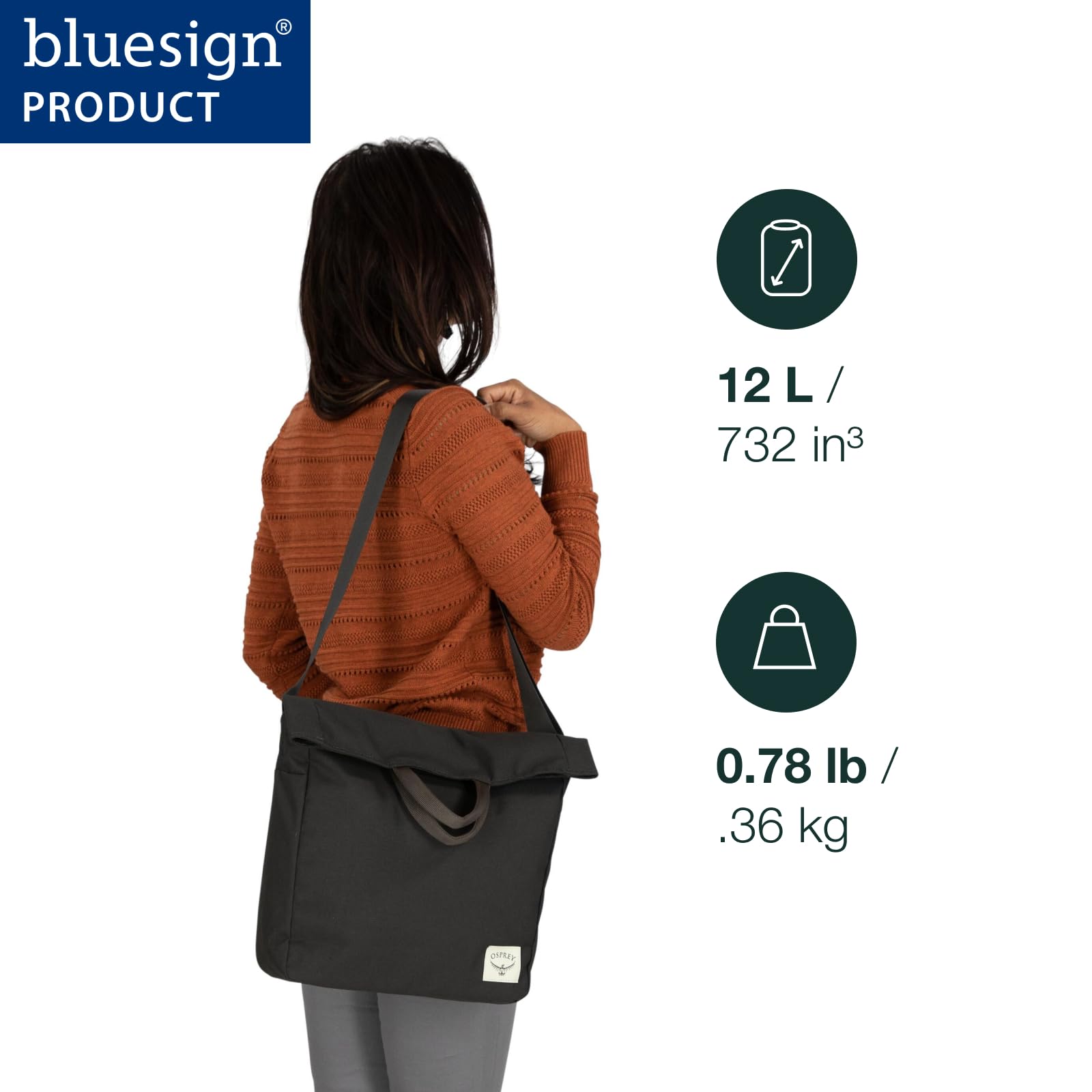 Osprey Arcane Crossbody Bag, Medium Grey Heather