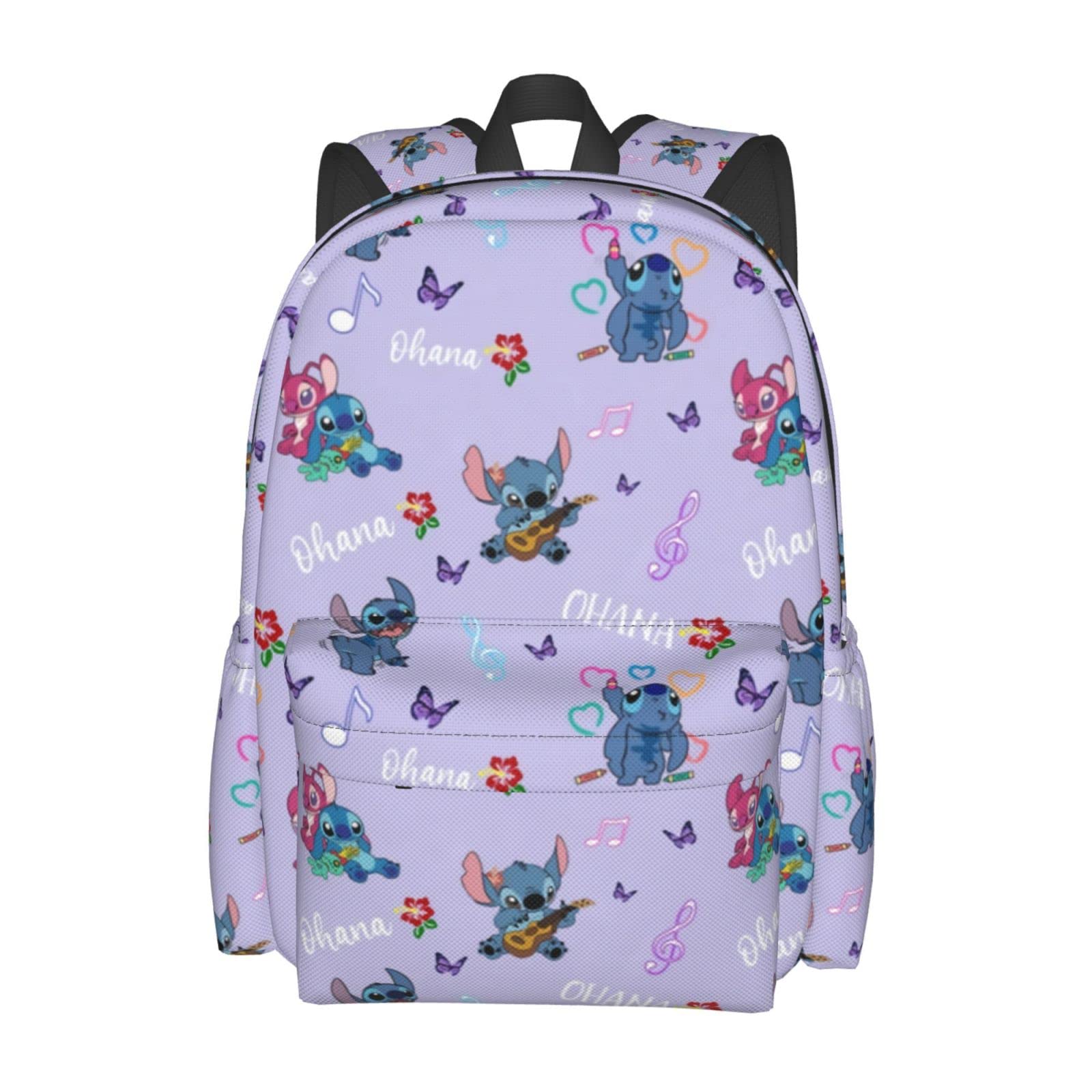 Travel Backpack, Notebook Laptop Bags For Men Women Weekend Outings Trip Book Bag Travel Hiking Camping Work Cartoon Cute Black 20