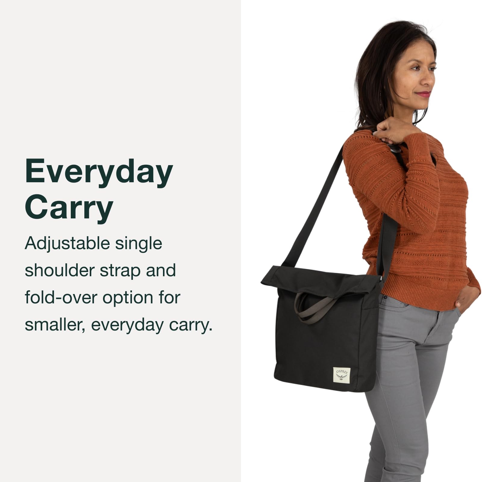 Osprey Arcane Crossbody Bag, Medium Grey Heather