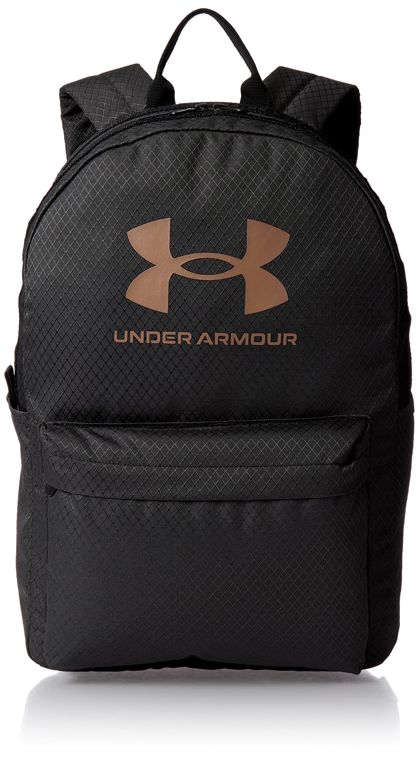 Under Armour Loudon Ripstop Backpack, (003) Black/Black/Metallic Light Copper, One Size Fits All