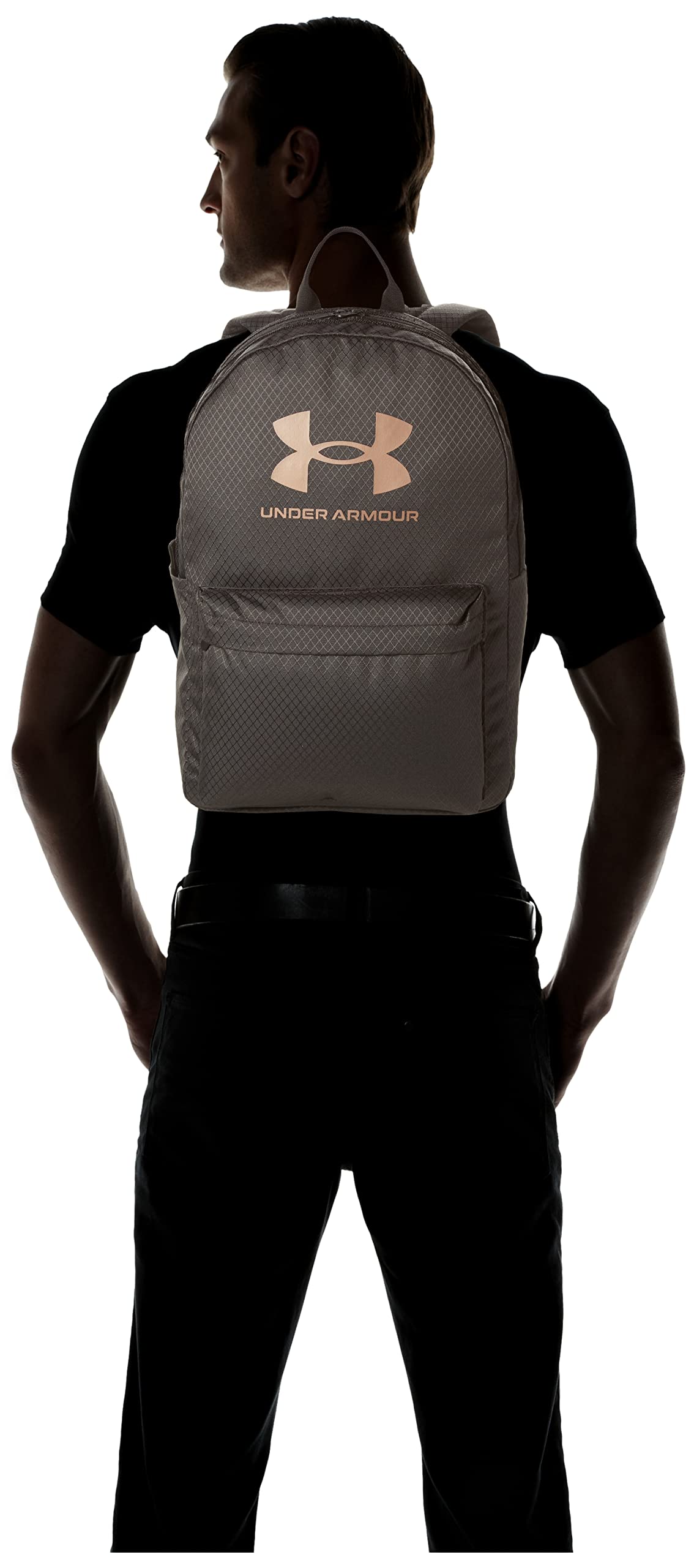 Under Armour Loudon Ripstop Backpack, (003) Black/Black/Metallic Light Copper, One Size Fits All