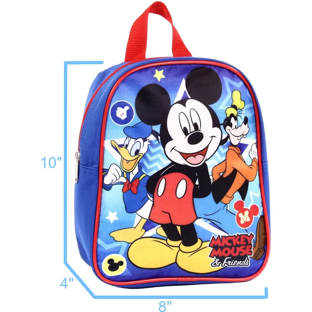 Mickey Mouse 10" Backpack Blue-red