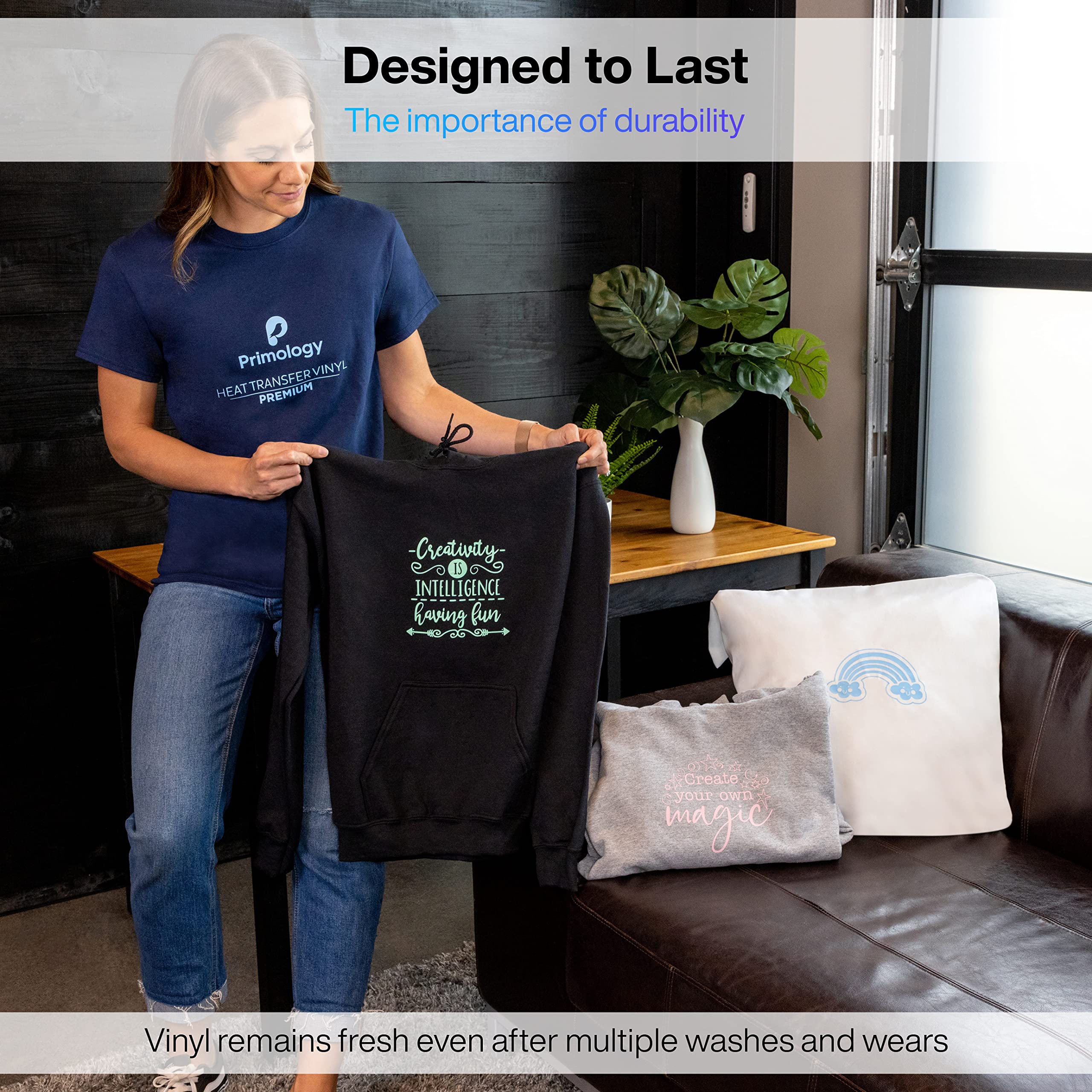 Primology Heat Transfer Vinyl: 10 Pack Pastel Colors 12" x 10" Premium Iron On Vinyl, HTV Vinyl for T-Shirts - HTV for Cricut, Silhouette Cameo, Heat Press Machine