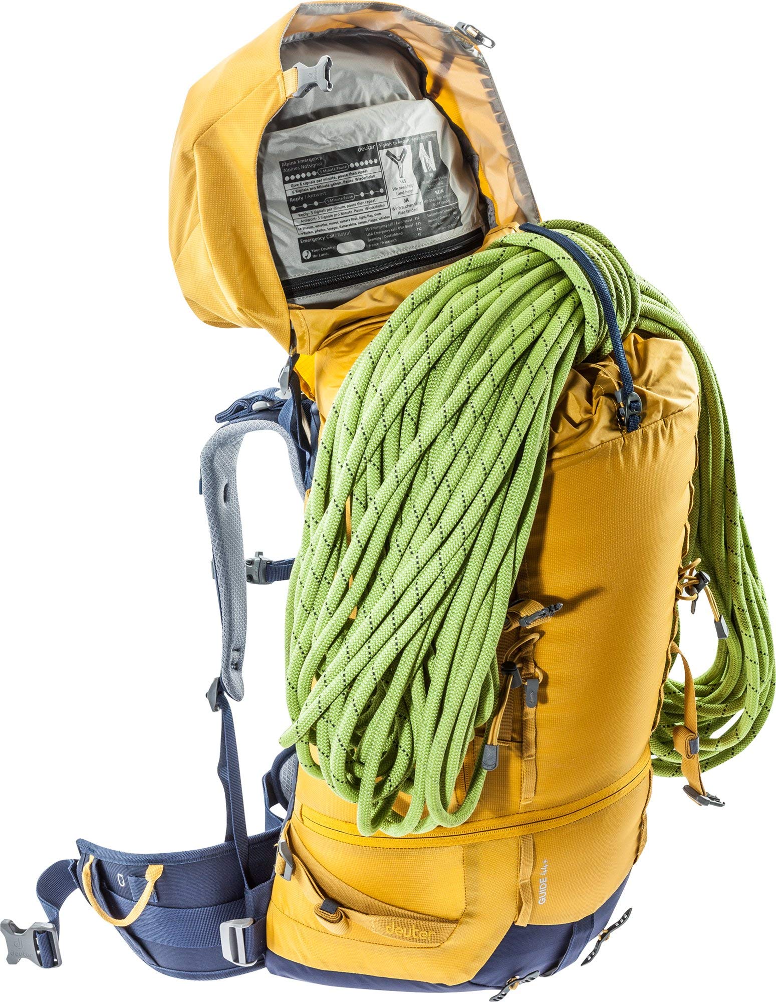 Deuter Guide 44+ - Robust and Functional Alpine Backpack for Mountain Climbing, Ski Tours and Expeditions