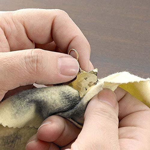Sunshine Polishing Cloth for Sterling Silver, Gold, Brass and Copper Jewelry. Size: 7.75" X 5"