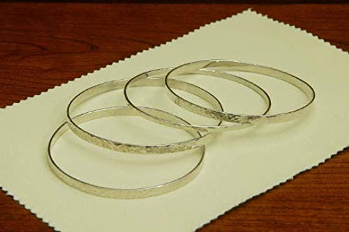 Sunshine Polishing Cloth for Sterling Silver, Gold, Brass and Copper Jewelry. Size: 7.75" X 5"