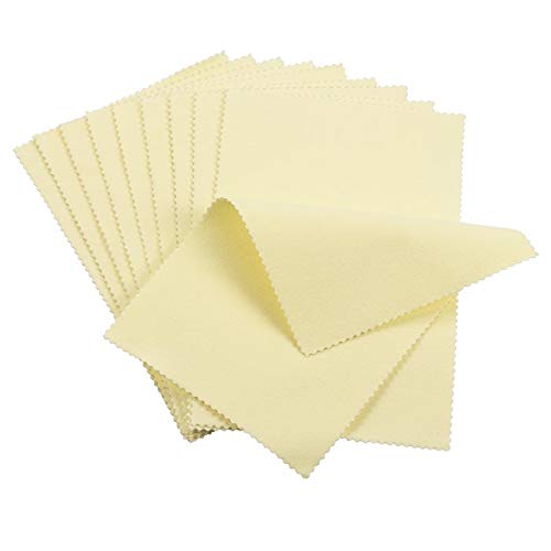 Sunshine Polishing Cloth for Sterling Silver, Gold, Brass and Copper Jewelry. Size: 7.75" X 5"