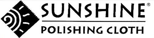 Sunshine Polishing Cloth for Sterling Silver, Gold, Brass and Copper Jewelry. Size: 7.75" X 5"