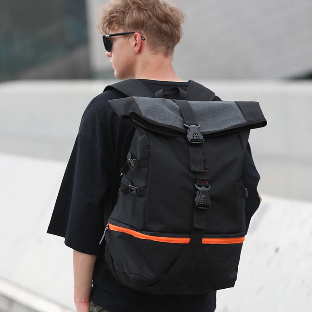 Gym Backpack with Shoe Compartment, Large Luggage Travel Bag Fashion School Rucksack Hiking Backpack