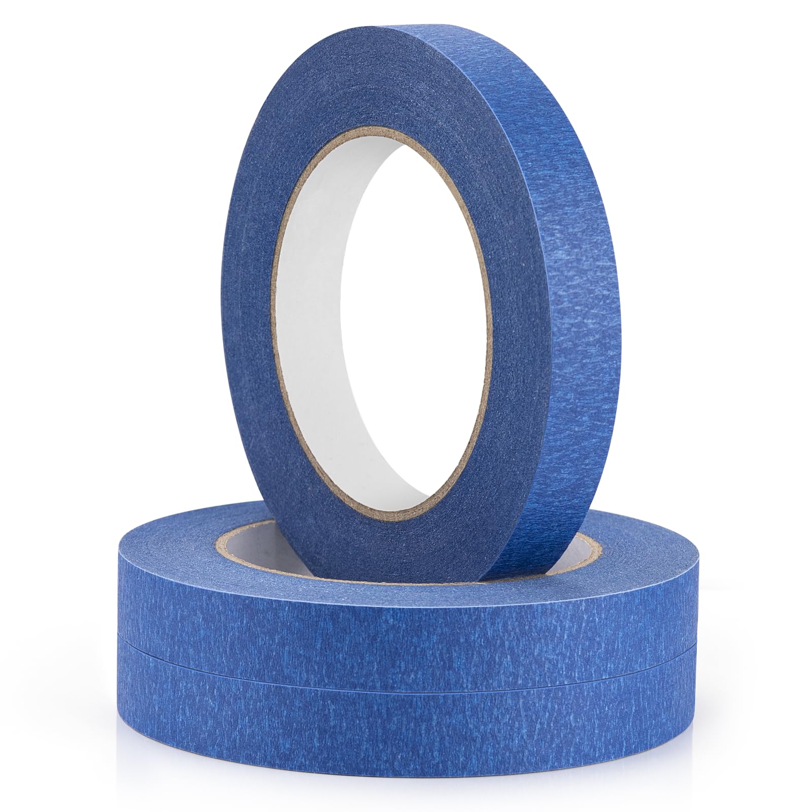 Blue Painter's Tape 3 Rolls, Multi Surface Masking Tape 0.7 Inch x 60 Yard, 180 Yard in Total, Painting and Decoration Supplies, Indoor and Outdoor Use