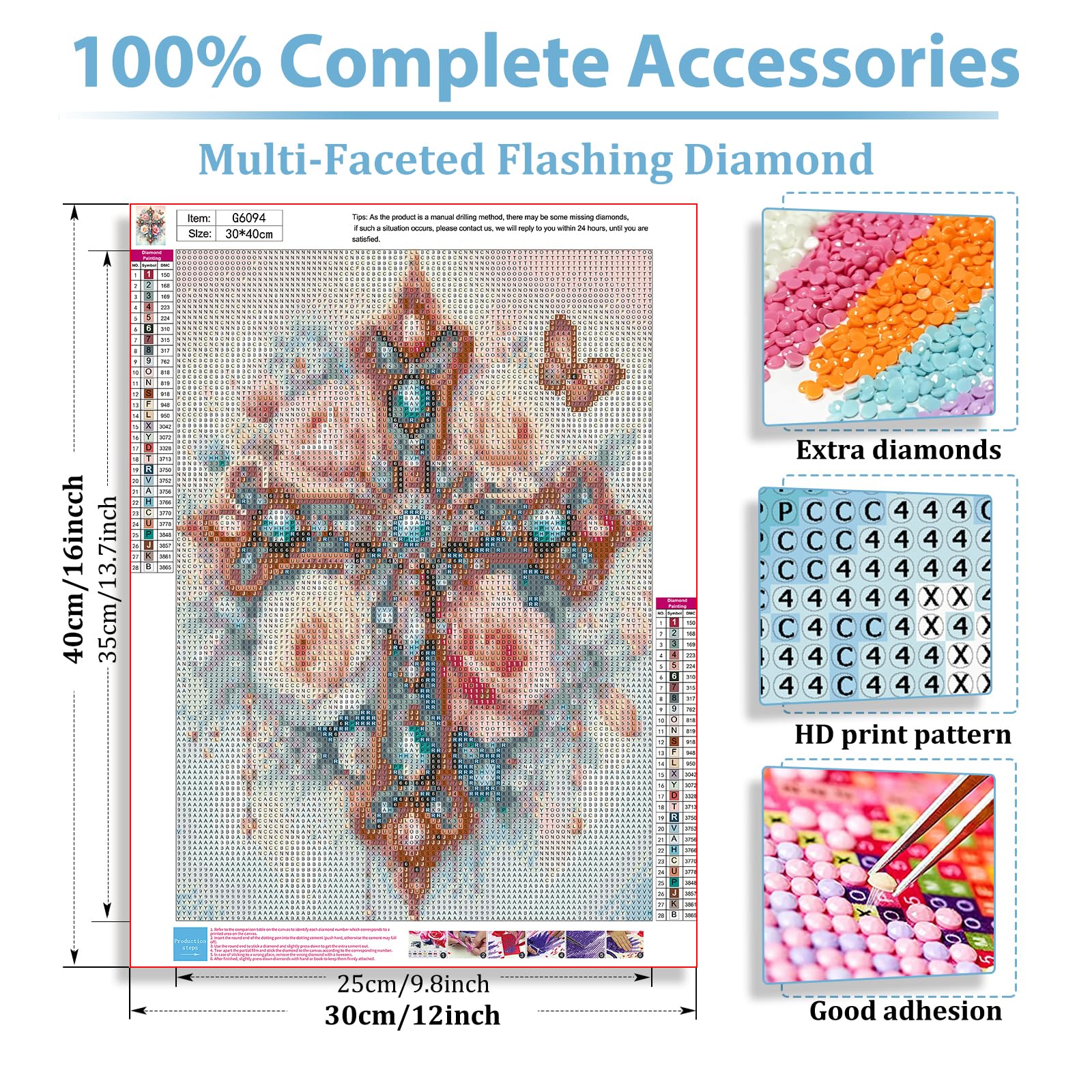 hkejoi Stitch Diamond Painting Kits,Stitch Diamond Art Kits 4 Pack,DIY 5D Stitch Diamond Painting 4 Pack,Home Wall Decor and Gifts 12x16in