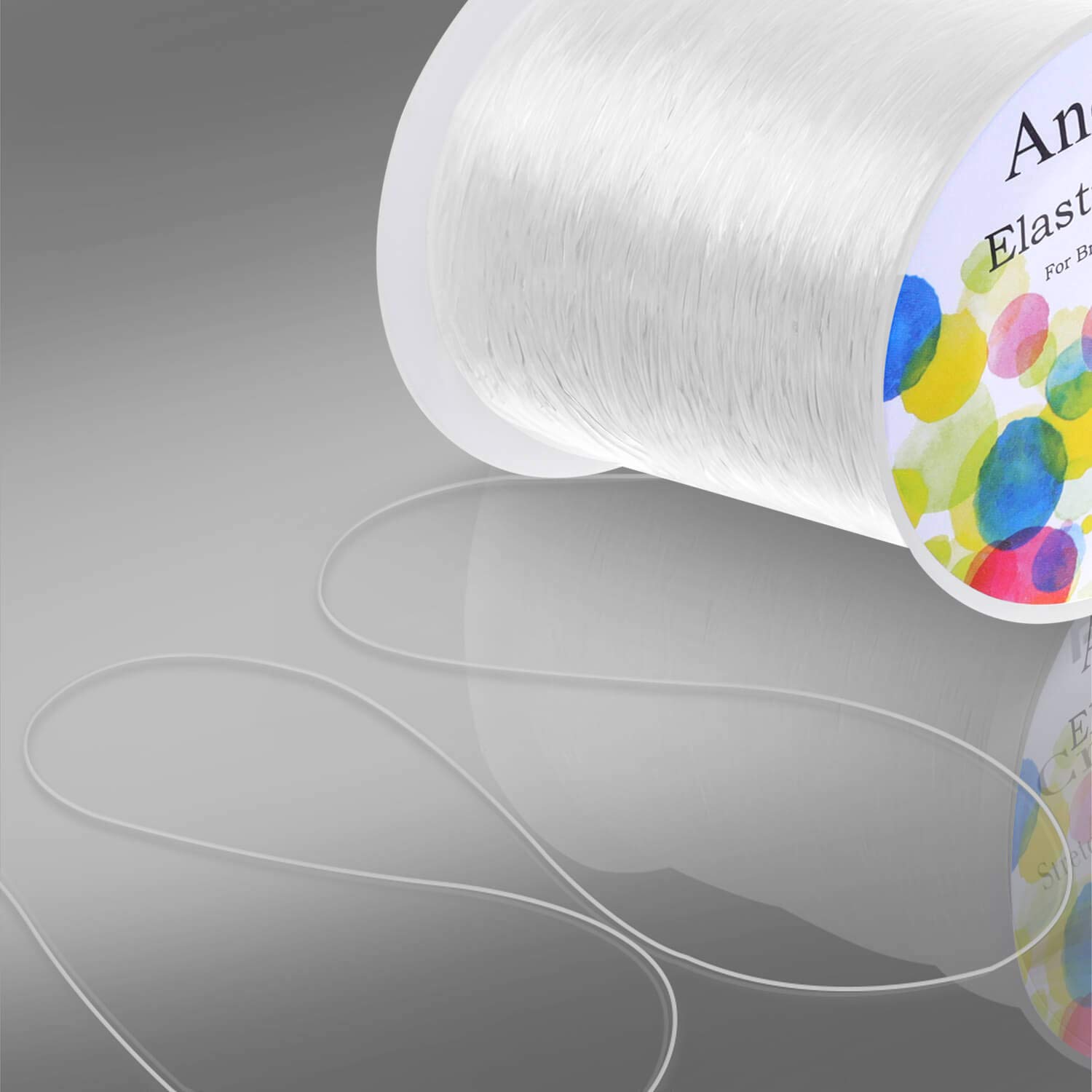 Elastic String for Bracelets, Anezus 0.7mm Elastic Bracelet String Beading String Jewelry String Stretch Cord for Bracelets, Jewelry Making, Beads